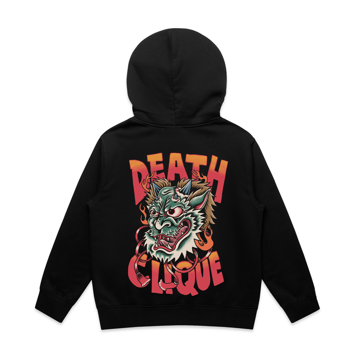 Kids Yokai Hoodie Black – Death Clique