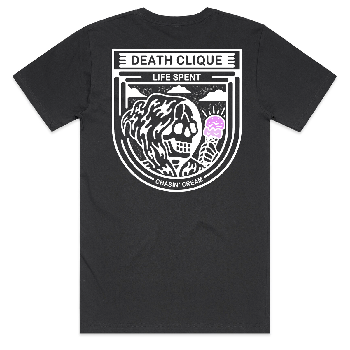 Chasin' Cream Tee - Black – Death Clique